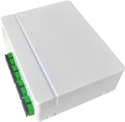 Conexpro FBOX4SC+4H-O, FTTH terminal box with 4x SC APC simplex coupler ...